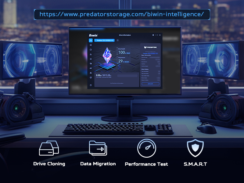Predator GM7000 M.2 Heatsink PCIe Gen4x4 NVMe 1.4 SSD